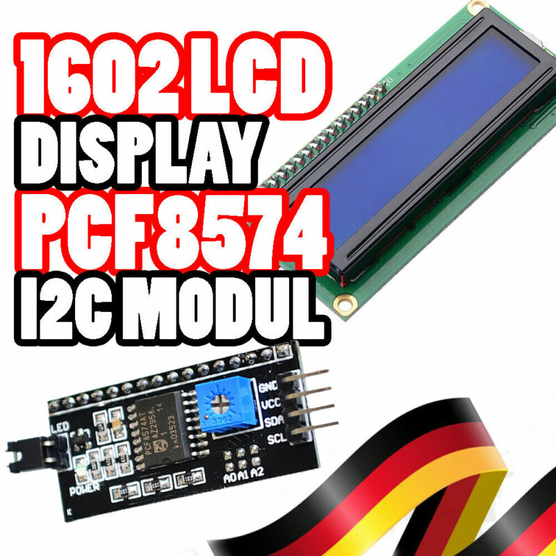 1602 LCD Display PCF8574 IIC I2C TWI SPI Modul Interface Raspberry ...